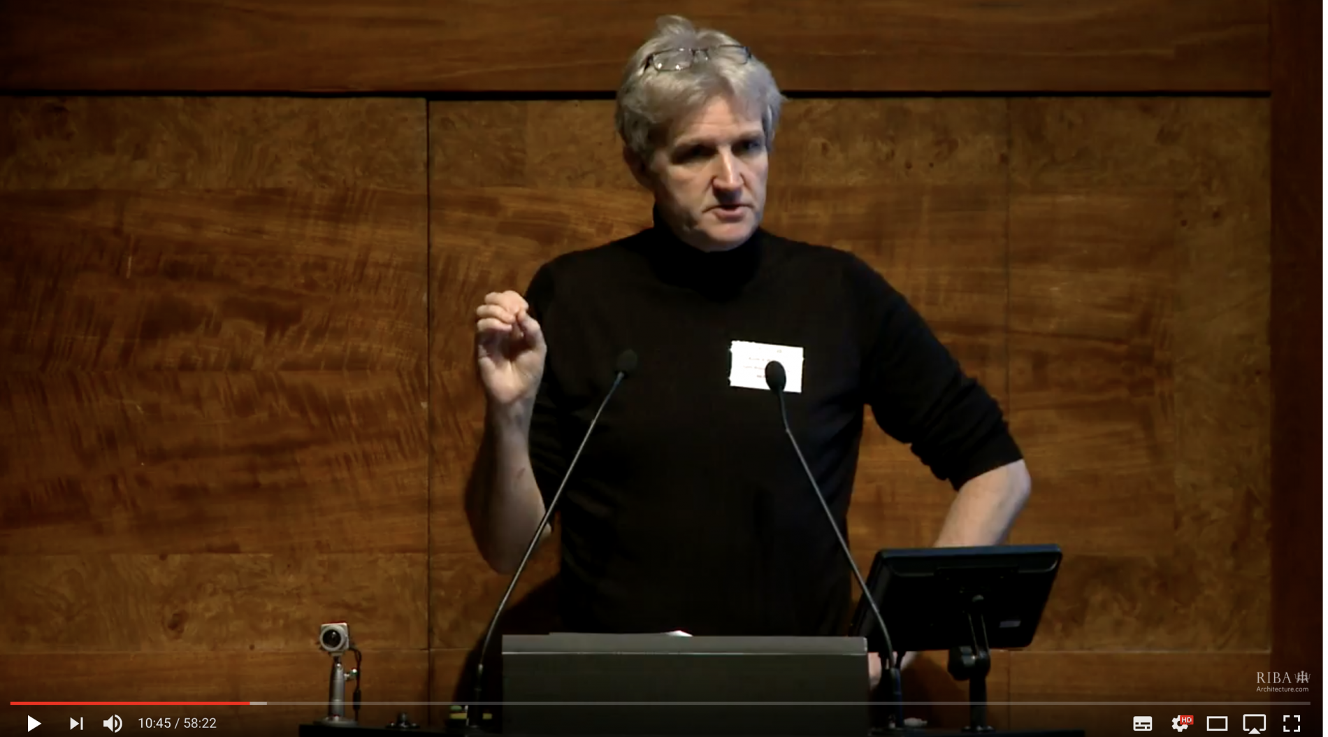 lectures conferences speeches and podcasts — Keith Williams Architects